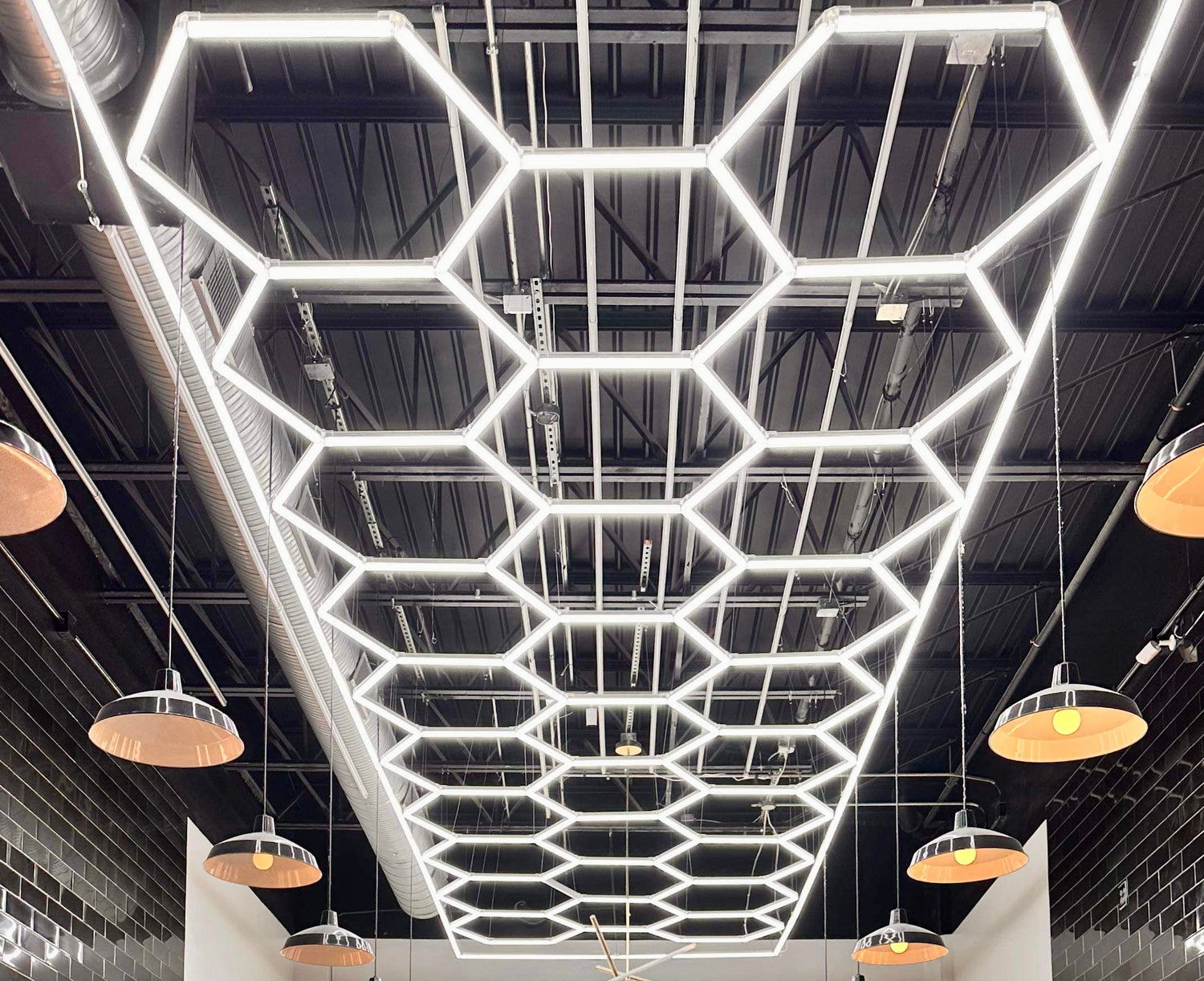 Modern LED Hexagon Light System - Bright and Clean Illumination – SV ...